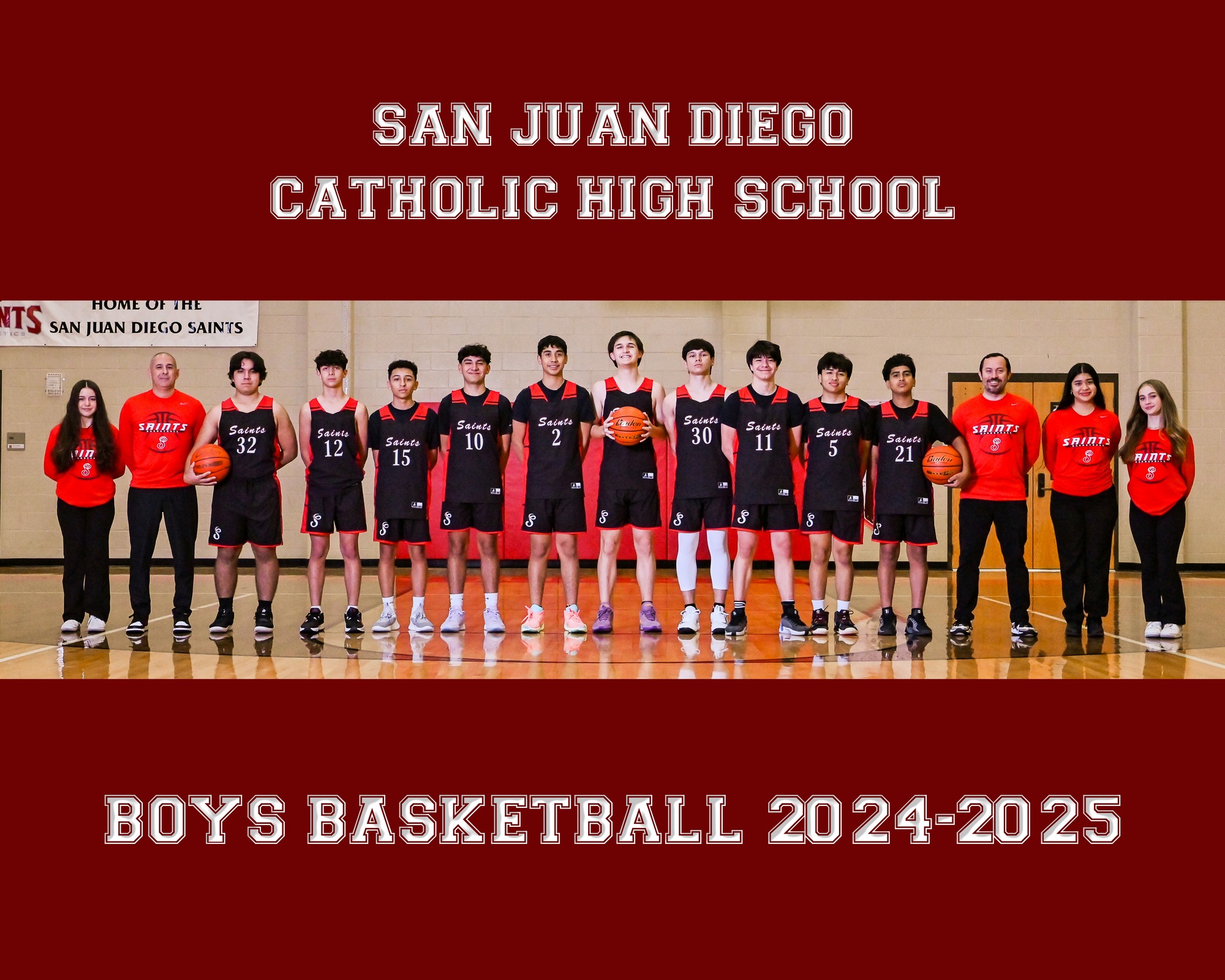 Saints Men's Varsity Basketball | San Juan Diego Catholic High School | Austin, TX